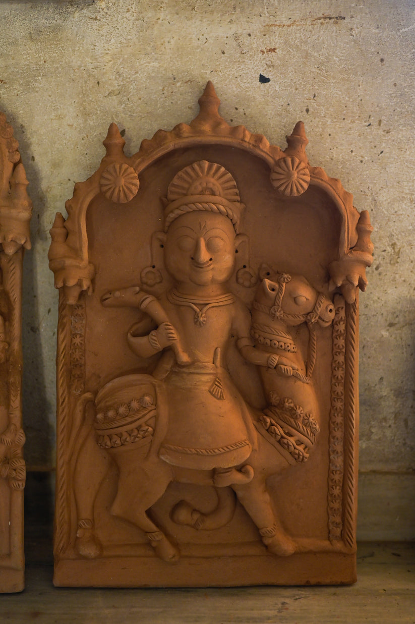 Handcrafted Molela Terracotta Momai Maa Sculpture – Kalavaati